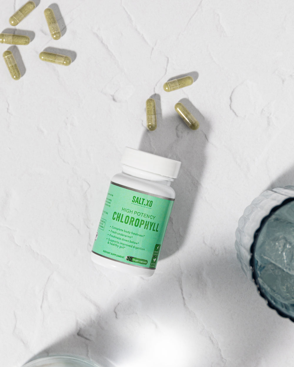 #1 Odor Control & pH Balance Chlorophyll Supplement | Salt.xo Capsules ...