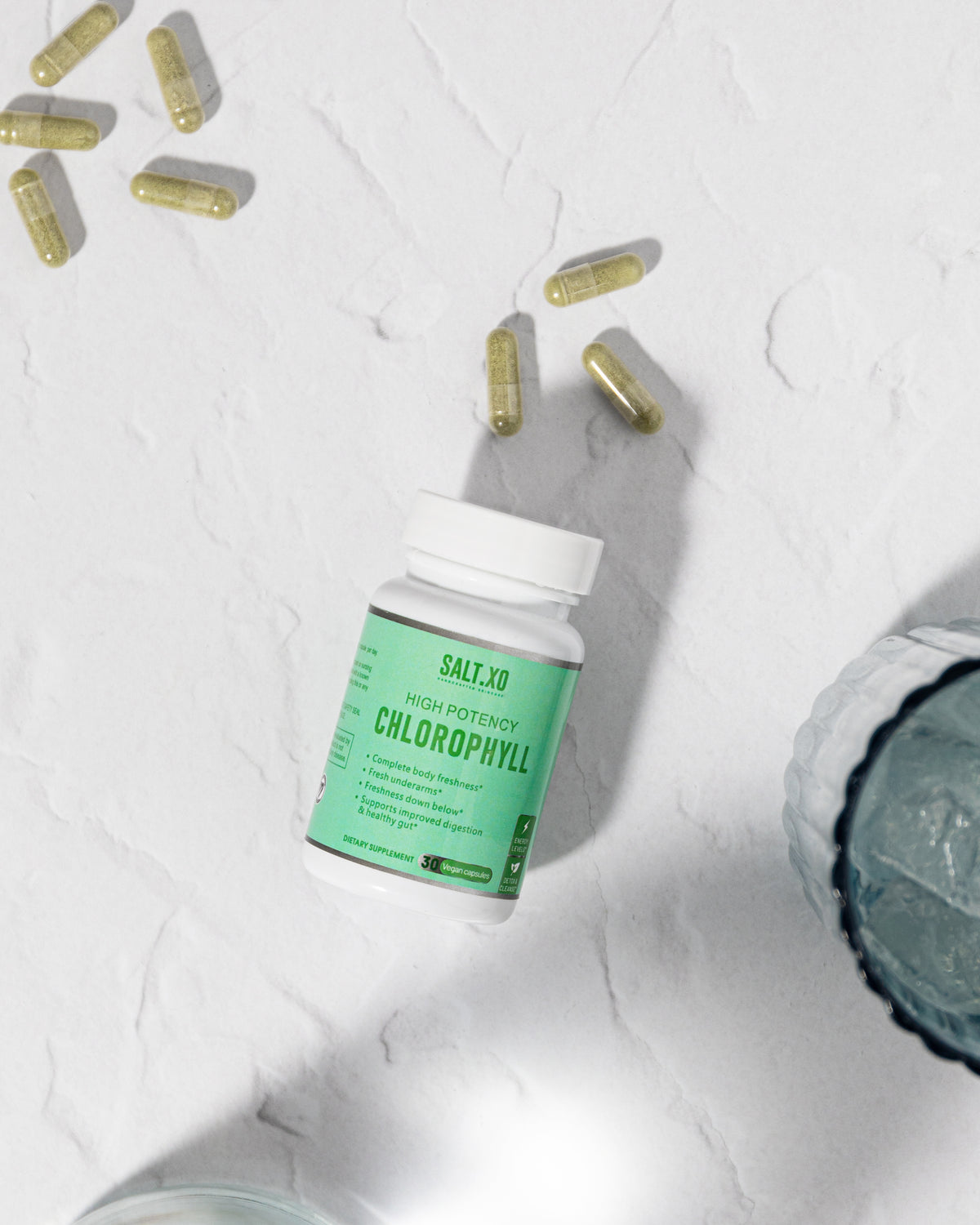 #1 Odor Control & pH Balance Chlorophyll Supplement | Salt.xo Capsules ...
